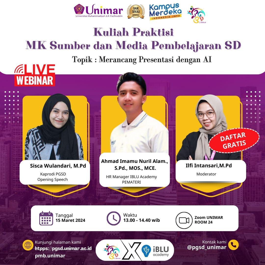 Kuliah Praktisi Merancang Presentasi dengan AI – Program Studi PGSD